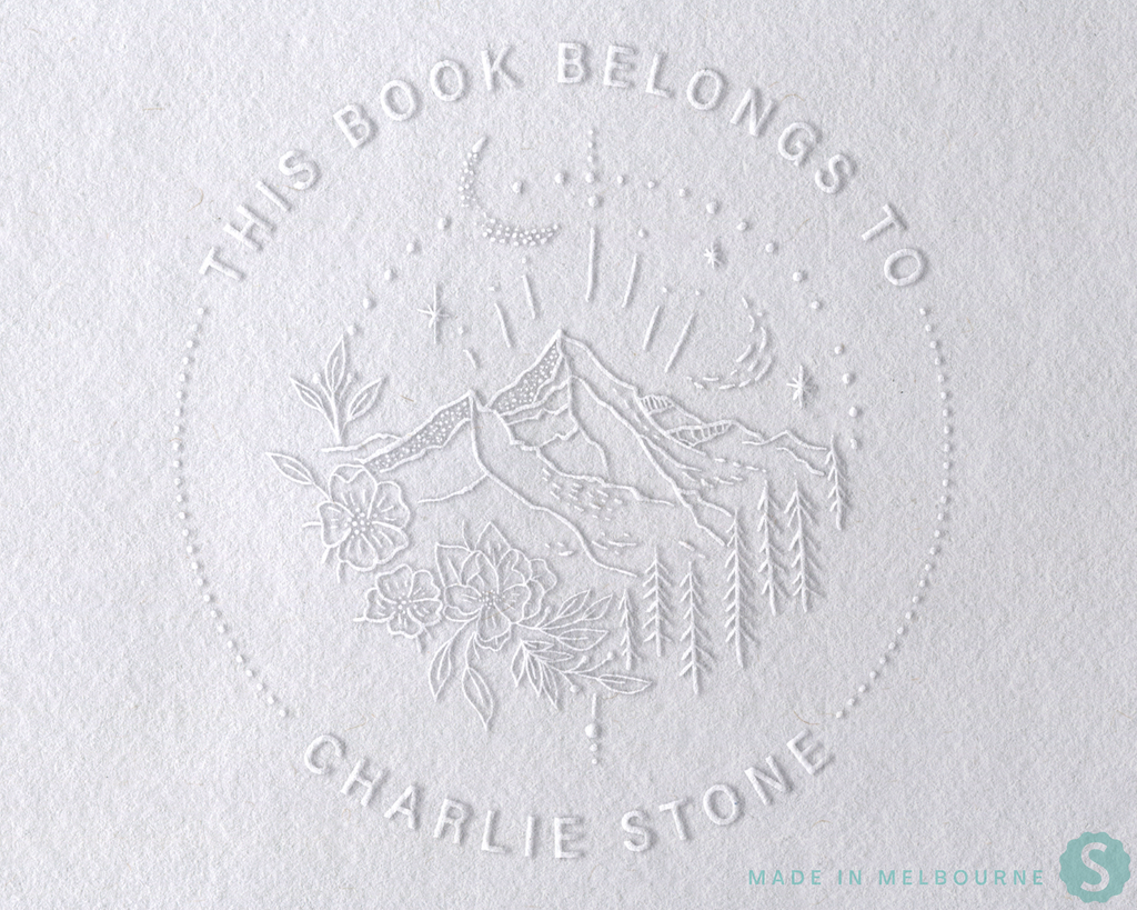 Custom Library Book Embosser - Nature Lover Collection – Stampful
